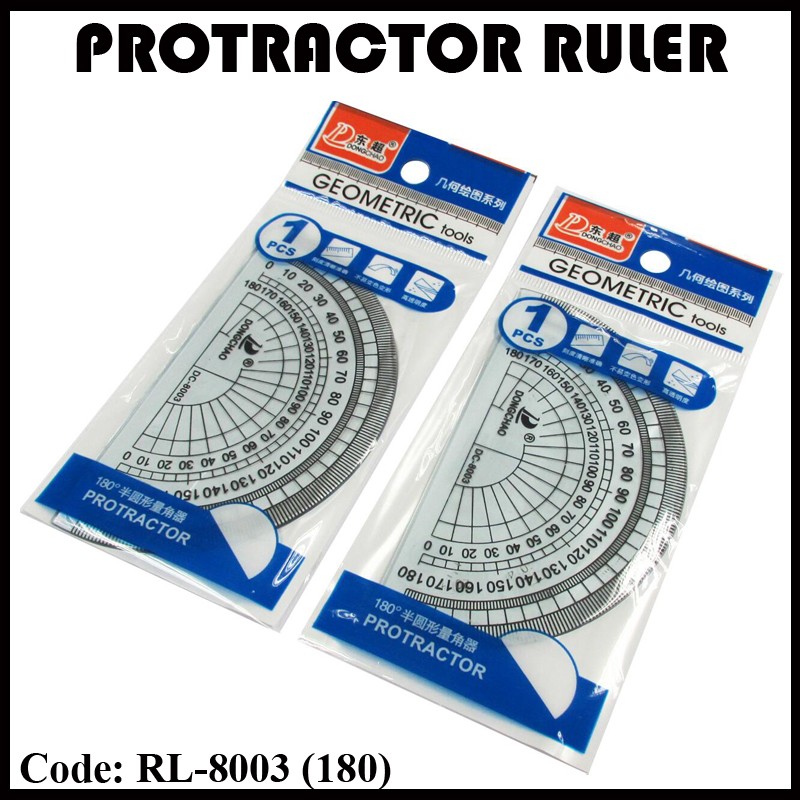 RL-8003 PROTRACTOR RULER (180) - Prosperin Marketing Sdn Bhd